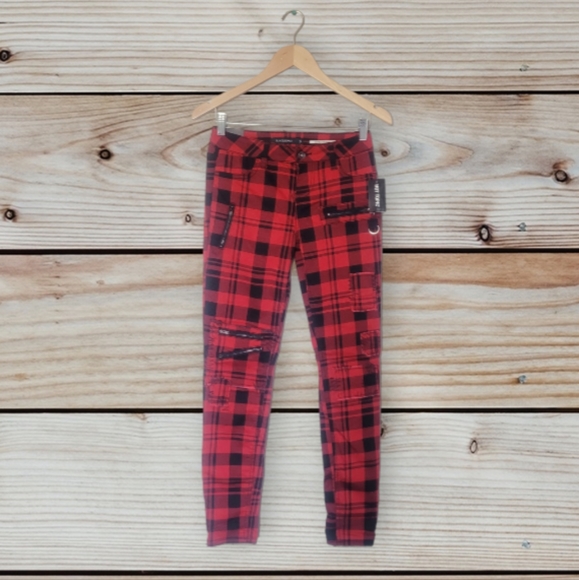 Hot Topic | Pants & Jumpsuits | Hot Topic Plaid Super Skinny Pants ...